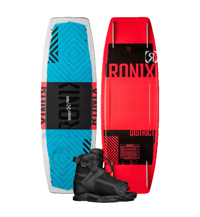 Ronix Youth 129 District w/ Divide Wakeboard Package