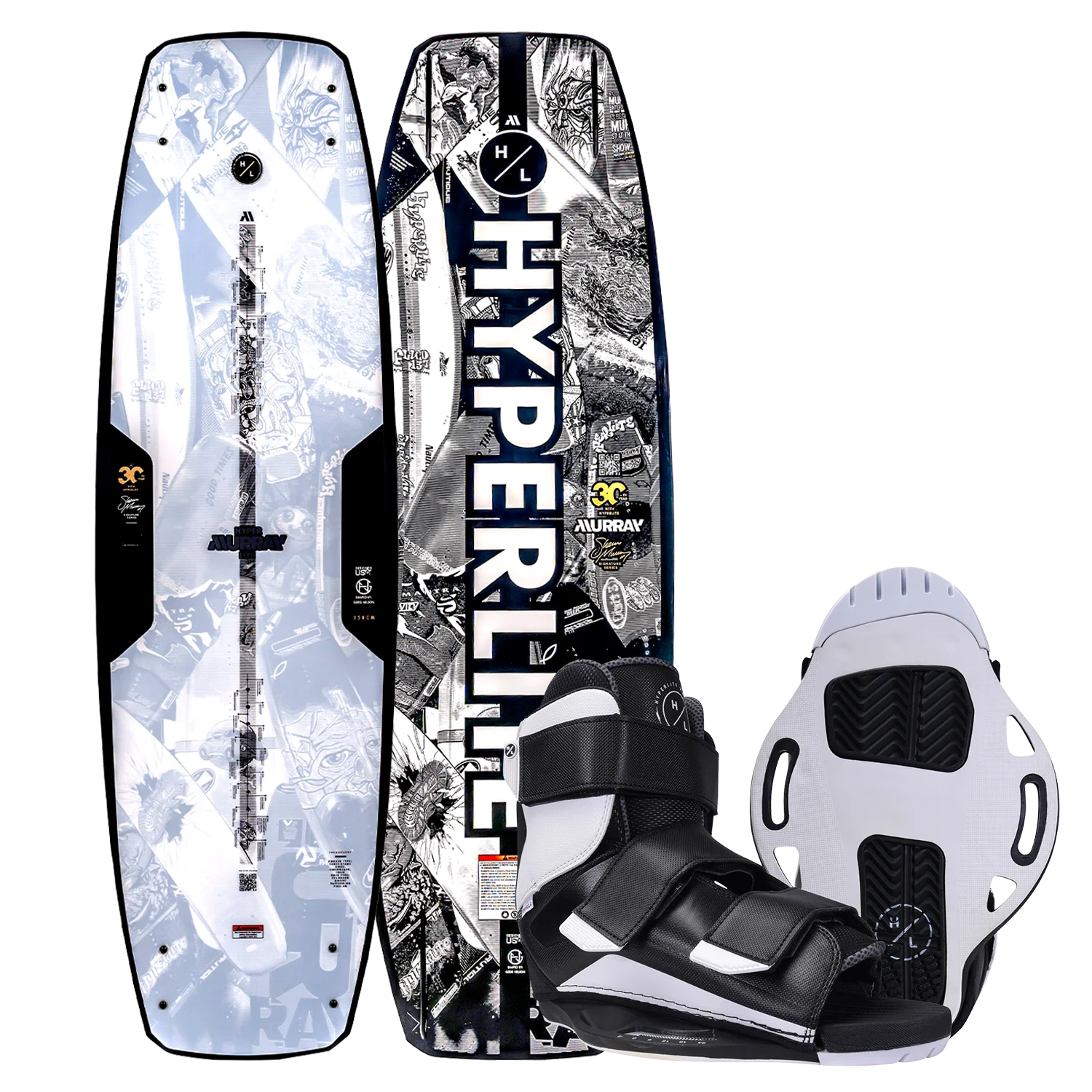 Hyperlite Murray Pro Wakeboard w/ Formula Bindings