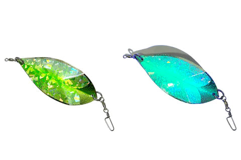Kokanee Spade Dodger | 4" UV Kryptonite Splatter