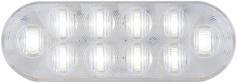 Optronics LED Oval Sealed Clear DOT Back-Up Light White BUL-10CBP | S2