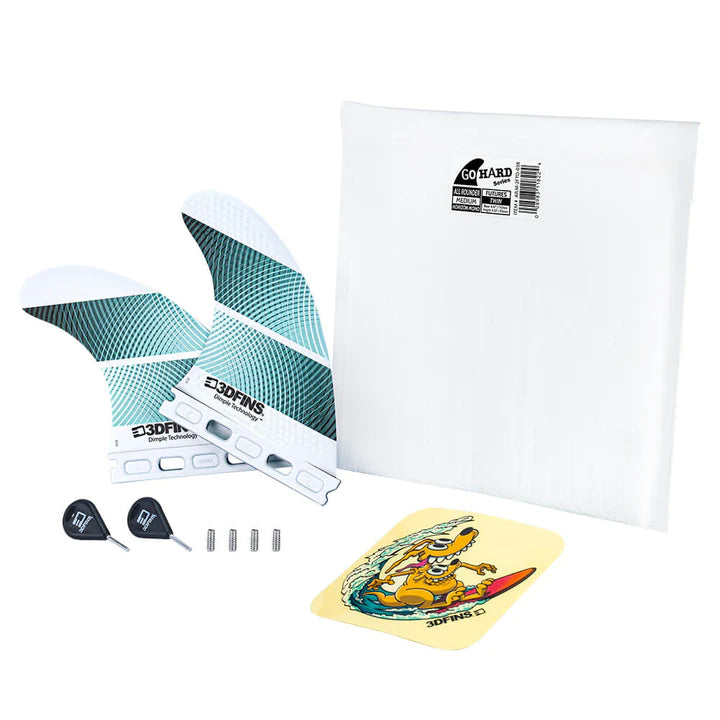 3D Futures Dimpster 4.55" Twin Fin Set - Horizon Mono | Sale!